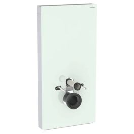 Geberit Monolith for Wall-hung WC, 101 cm, Front: Mint Glass, Sides: ALU