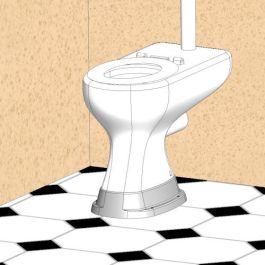 AKW 38mm High GRP Toilet Plinth