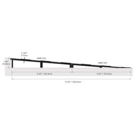 AWS Modular Ramp System - 305mm Wide Alu. Ramp - 0 to 24.5mm Rise ...