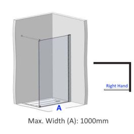 EASA Elegance RH Full Height Fixed Panel - Custom Size (A) Min. 200 ...