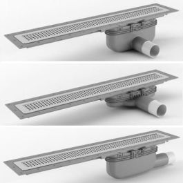 Purus Living Plus 1000mm Linear Drain, Vinyl Floor, Stainless Steel ...