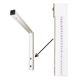 Ropox Height ADJ Worktop Stationary Bracket x1, Supports Max. Load 75kg