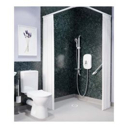 AKW Antibacterial Shower Curtain 2000x2000mm Drop