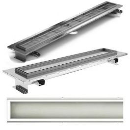 Purus Channel 100, SS Channel Drain, Centre Outlet, 800-2500mm Lengths ...