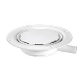 McAlpine White Horizontal Untrapped Gully 22mm Outlet - Sheet Flooring