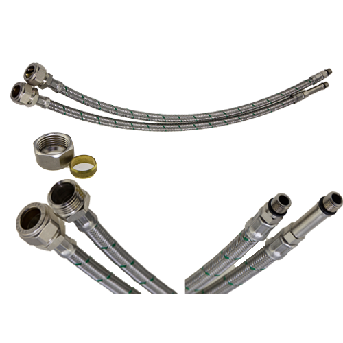 Hydralectric WRAS Approved (PEX) Flexible Water Hoses, 500mm Length ...
