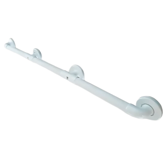 AKW - Heavy Duty Plastic Fluted Grab Rail 1067x32mm - White
