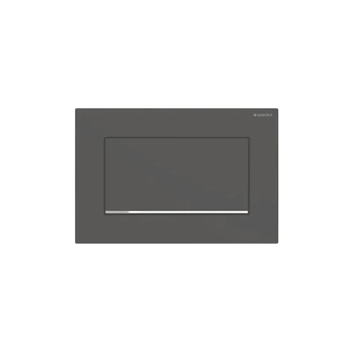 Geberit Sigma30 Flush Plate for Stop-and-Go Flush, Screwable - Black ...