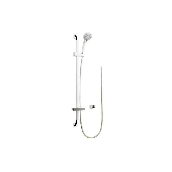 AKW Care Shower Accessory Kit w/ rail White 2m Hose