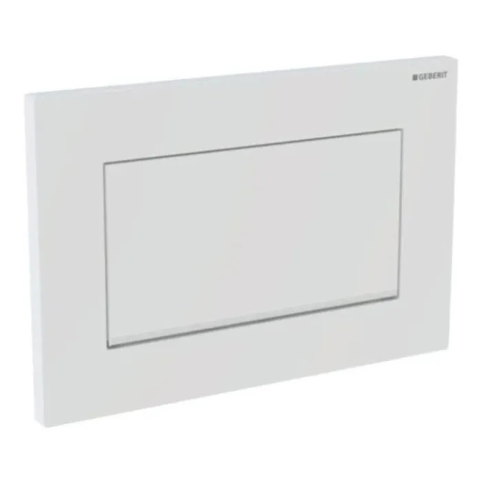 Geberit Sigma30 Flush Plate for Stop-and-Go Flush, Screwable - White