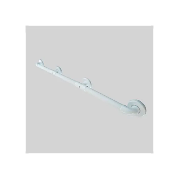 AKW - Heavy Duty Plastic Fluted Grab Rail 1067x32mm - White