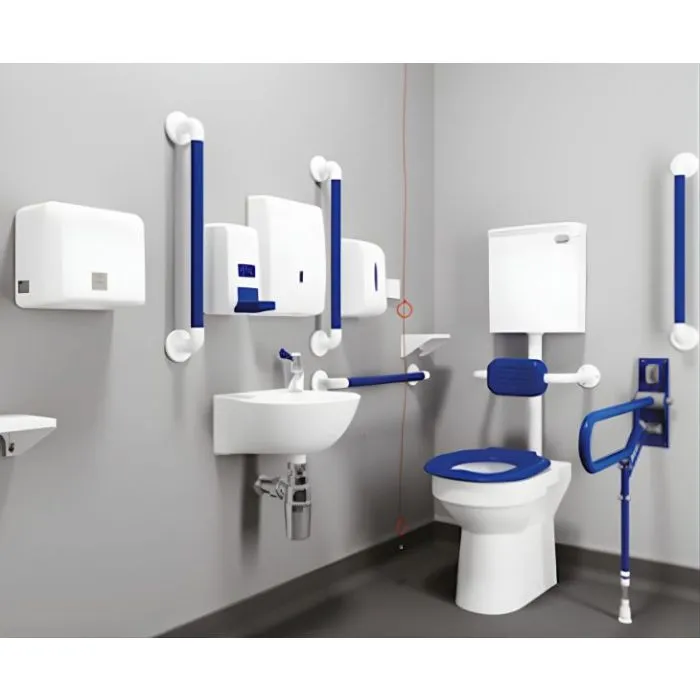AKW Fully Compliant Low-Level Doc M Pack 2, TMV3 Tap - uPVC Blue Fluted ...