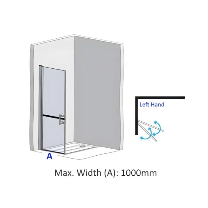 AWS Liberation LH Split Level Door - Custom Size (A) Min. 600, Max. 1000mm