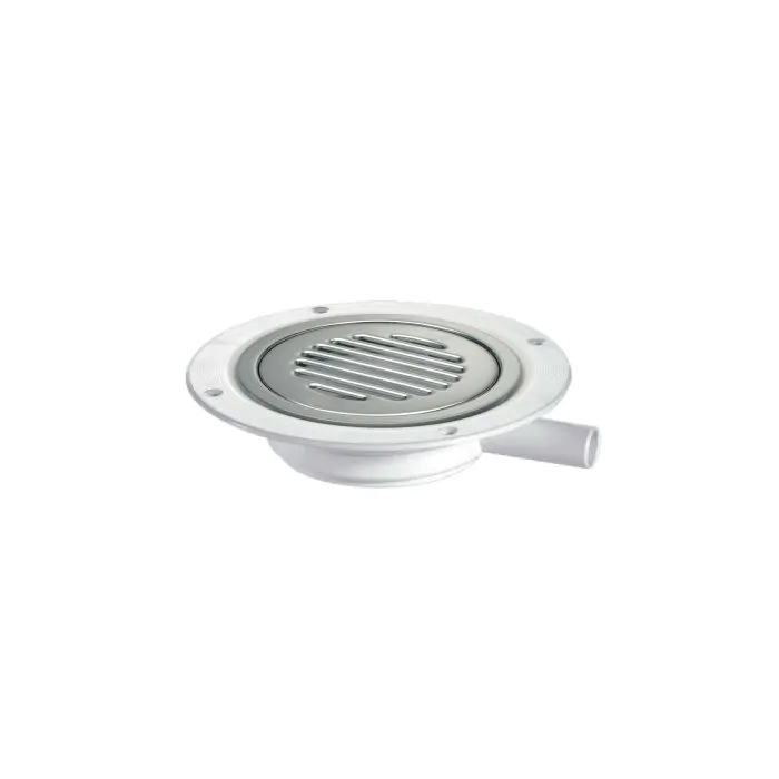 McAlpine Stainless Steel Horizontal Untrapped Gully 22mm Outlet - Vinyl ...
