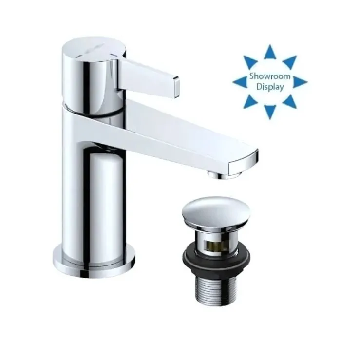 Methven Avoca Cold Start Basin Mixer & Press Top Waste - Chrome Finish