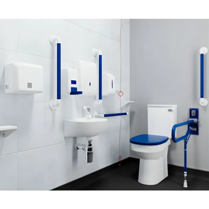 AKW Fully Compliant Close-Coupled Doc M Pack 1, TMV3 Tap - Blue uPVC ...