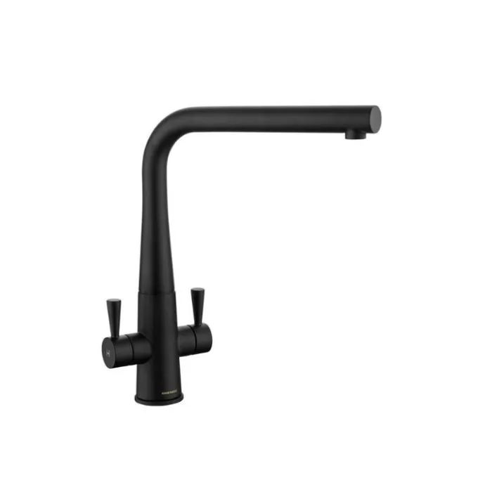 Rangemaster Conical Dual-Lever Matt Black Mixer Tap | Independent 4 Life
