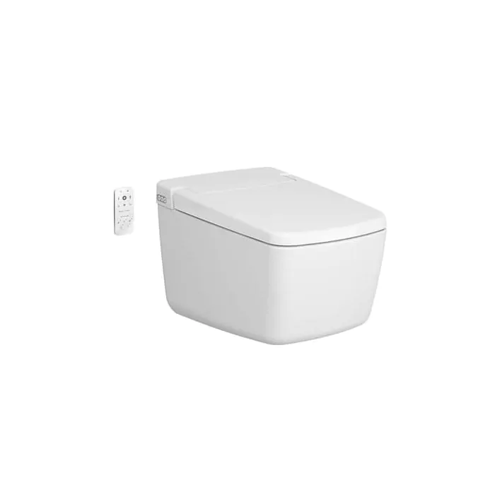 VitrA V-Care Prime Rimless Wall-hung, Shower Toilet - White